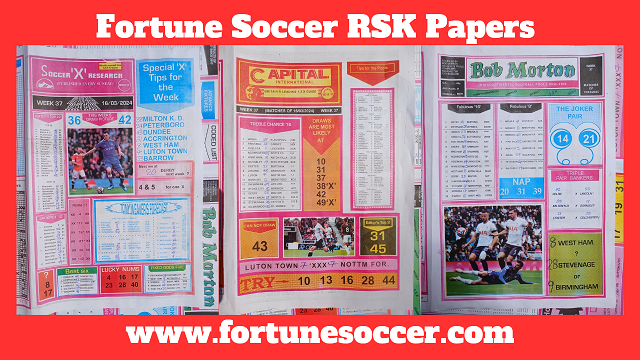 Week 31 RSK Pool Papers 2026: Bob Morton, Capital, Soccer