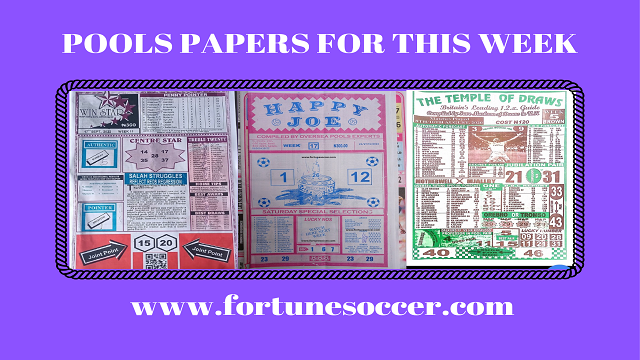 Week 52 Pool Paper Winstar, Happy Joe, Temple of Draws