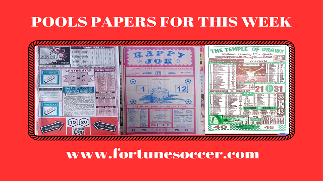 Week 23 Pool Paper Winstar, Happy Joe, Temple of Draws