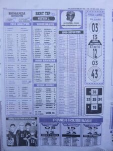 Week 48 Weekly Telegraph Pool Paper, Dream, Final Results