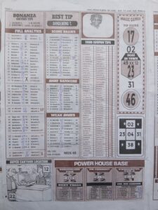 Week 49 Weekly Telegraph Pool Paper, Dream, Final Results