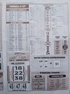 Week 49 Weekly Telegraph Pool Paper, Dream, Final Results