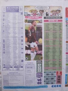 Week 49 Weekly Telegraph Pool Paper, Dream, Final Results